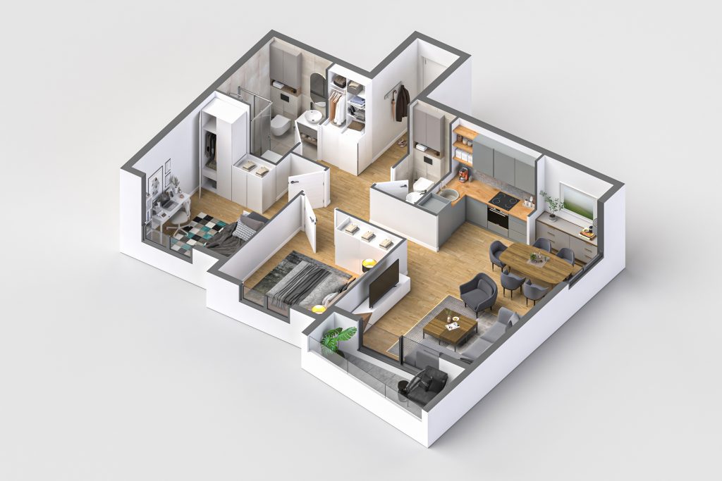 3D floor plan Archives - Plan A Renders